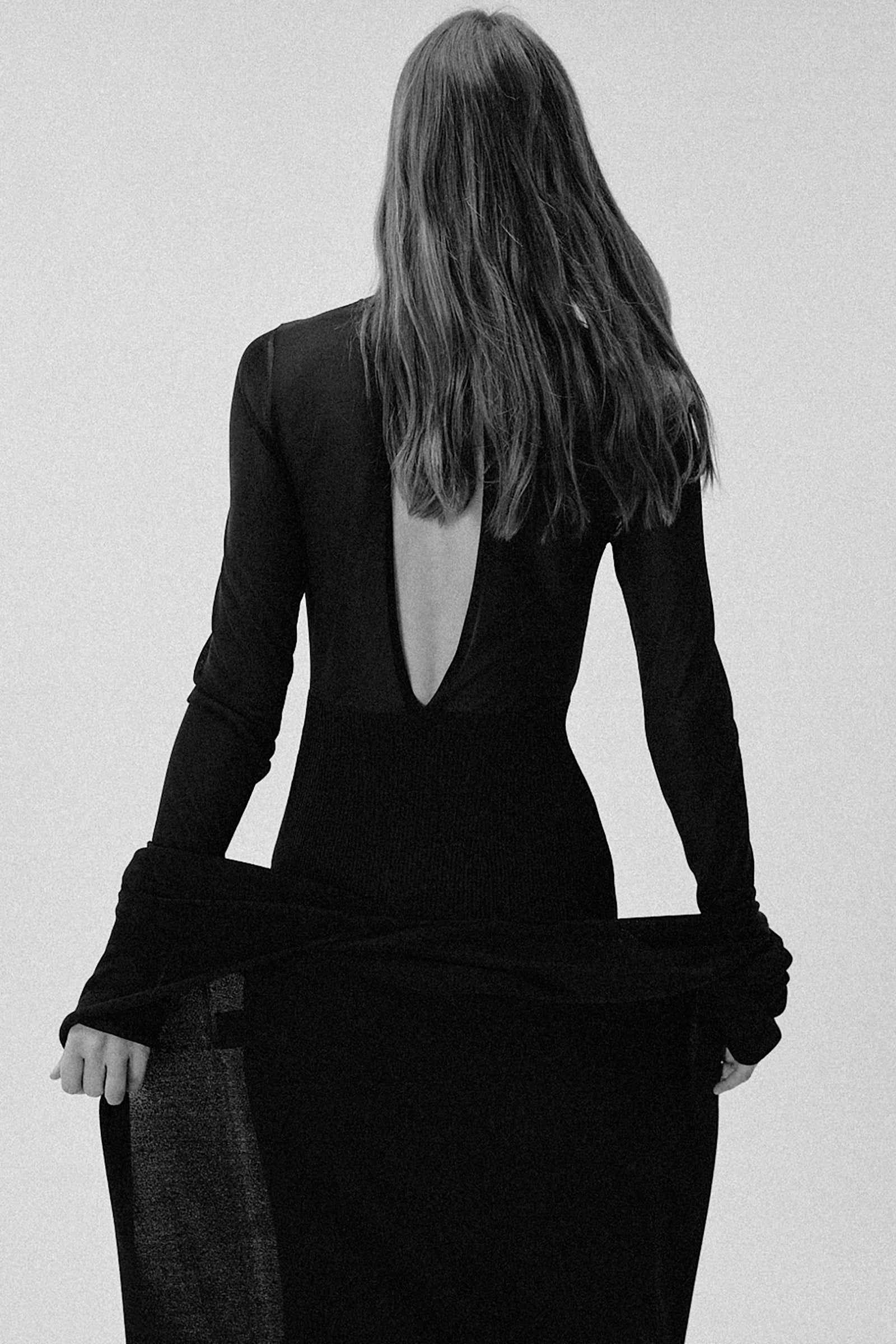 DRESS WITH SHEER DETAILS | Liviana Conti